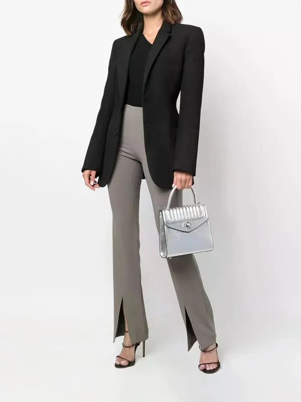 DELAGE Freda Metallic Leather Tote Bag