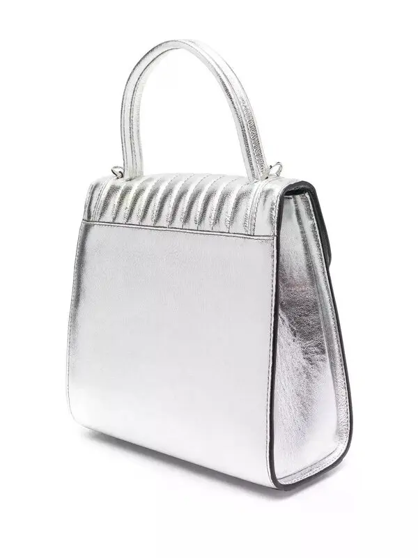 DELAGE Freda Metallic Leather Tote Bag