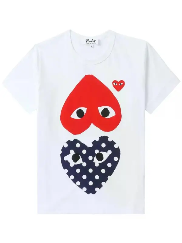 Play Comme Des Garcon Logo-print Cotton T-shirt