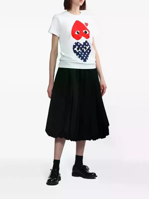 Play Comme Des Garcon Logo-print Cotton T-shirt