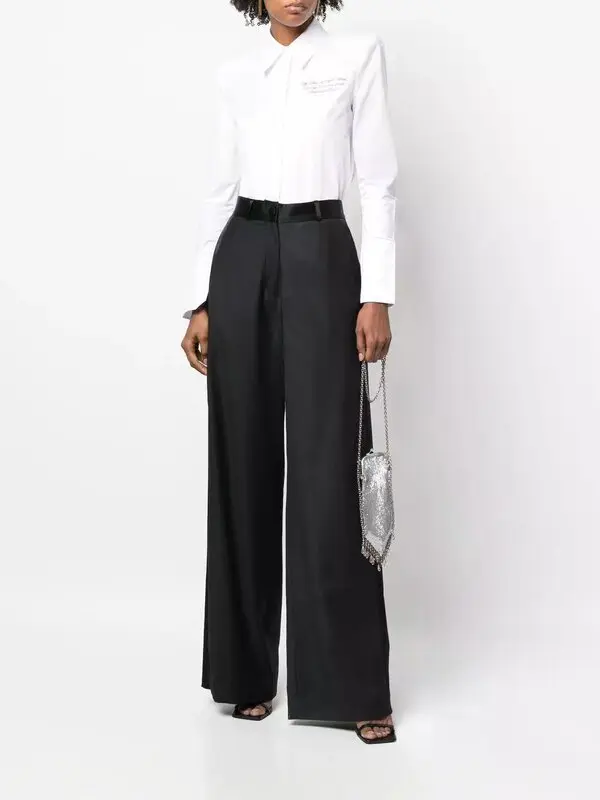 ALMAZ Wide-leg Wool Trousers