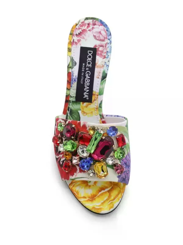 Dolce & Gabbana Floral Embellished Sandals
