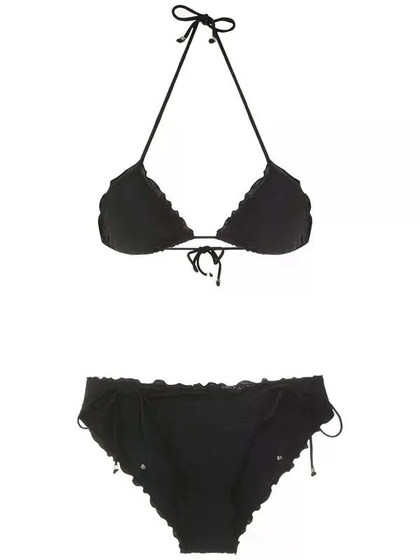 AMIR SLAMA Triangle Bikini Set - Black