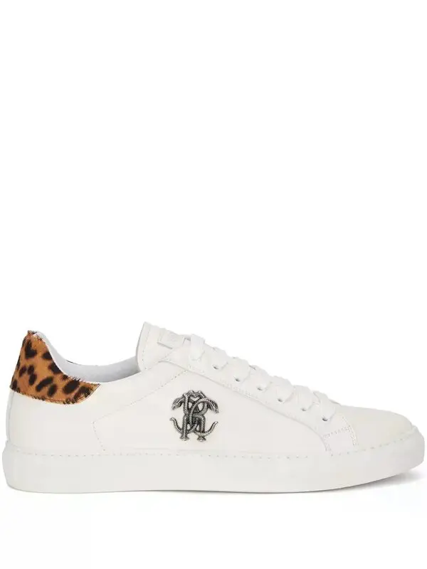 Roberto Cavalli Leopard-print Panel Sneakers