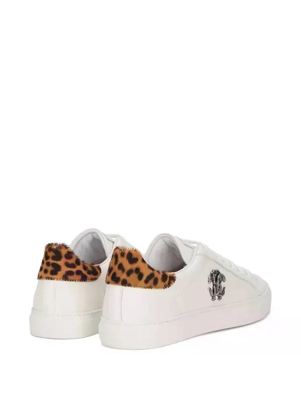 Roberto Cavalli Leopard-print Panel Sneakers