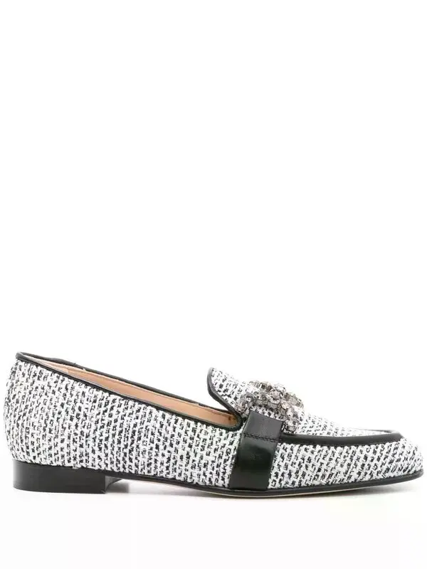 Roberto Festa Joys Tweed Loafers - Black