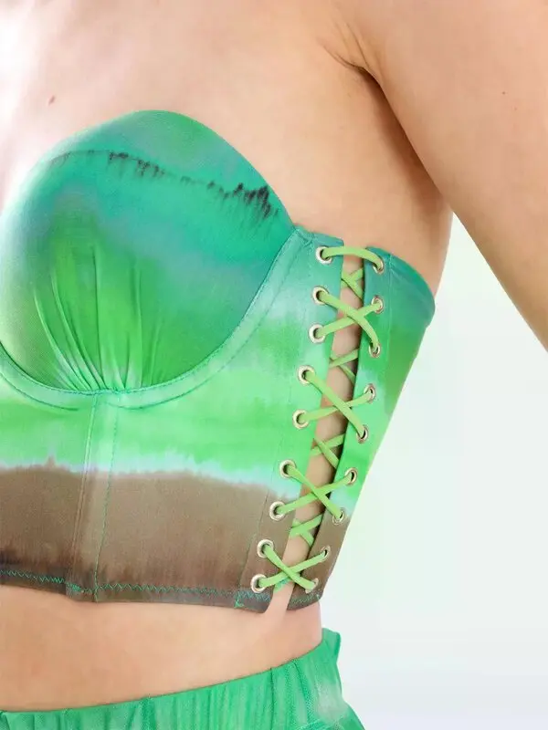 AMIR SLAMA X Jade Picon Corset Crop Top