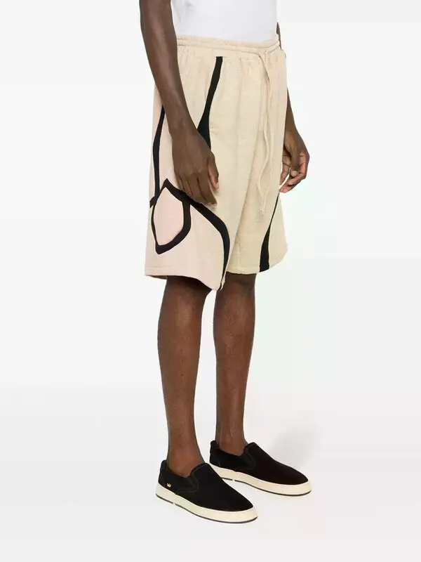 AMIR SLAMA Two-tone Cotton Shorts