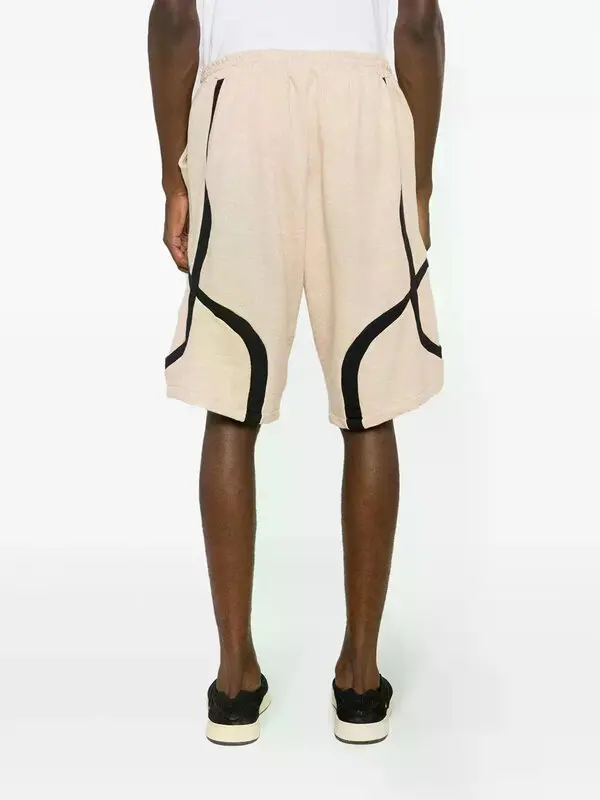 AMIR SLAMA Two-tone Cotton Shorts