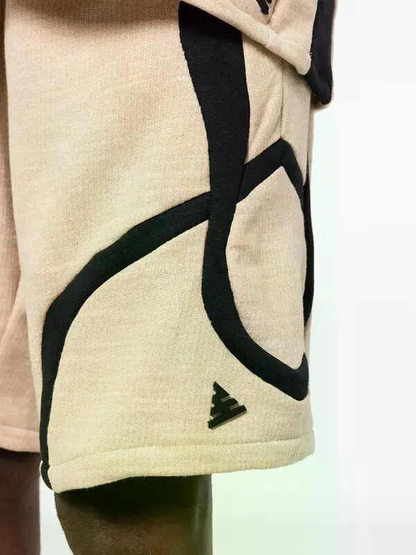 AMIR SLAMA Two-tone Cotton Shorts