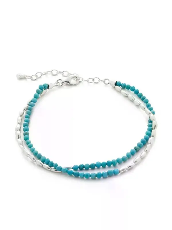 Monica Vinader Two-tone Beaded Bracelet - Silver