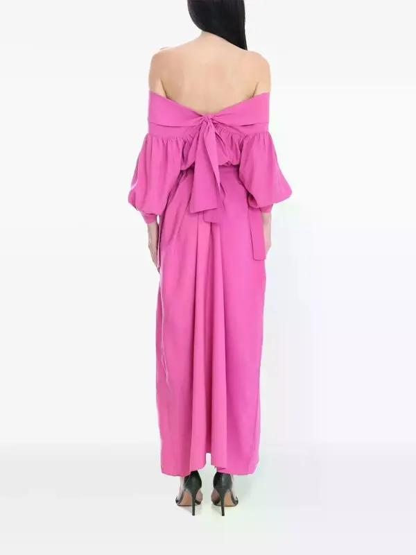 AMIR SLAMA Off-shoulder Maxi Dress