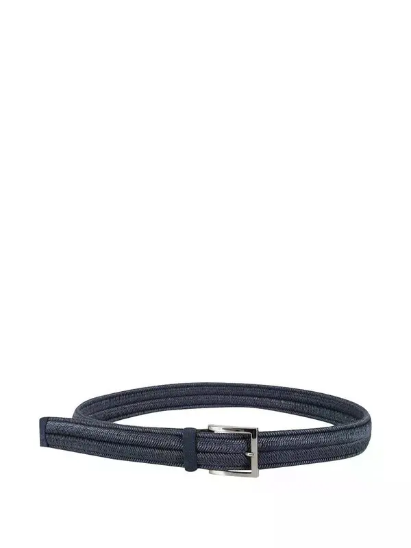 Orciani Linen Belt - Blue