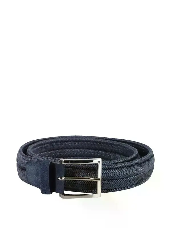 Orciani Linen Belt - Blue
