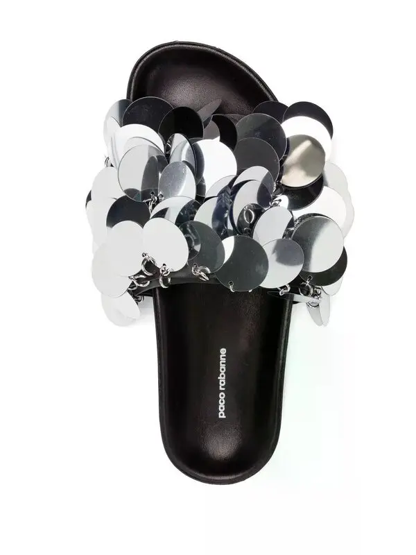 Rabanne Sparkle Disc-detailing Sandals