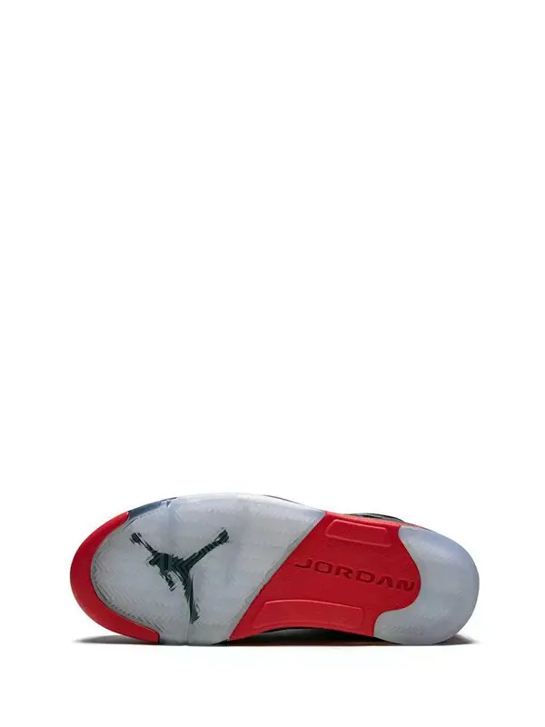 JORDAN Air 5 Retro Satin Bred Sneakers - Black