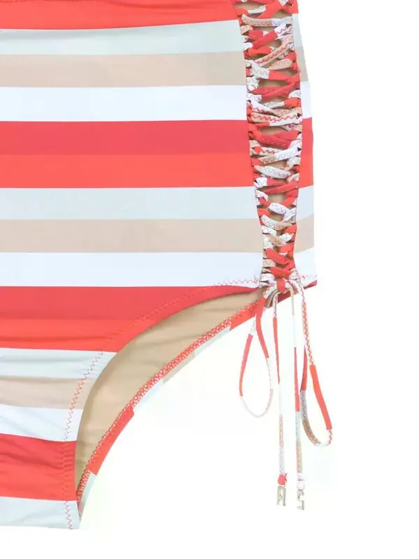 AMIR SLAMA Striped High Pant Bikini