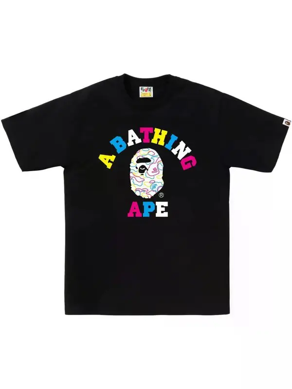 A BATHING APE Logo-print T-shirt - Black