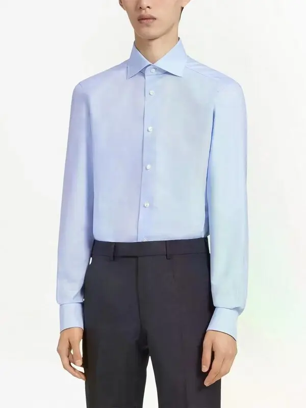 Zegna Trofeo Cotton Shirt - Blue