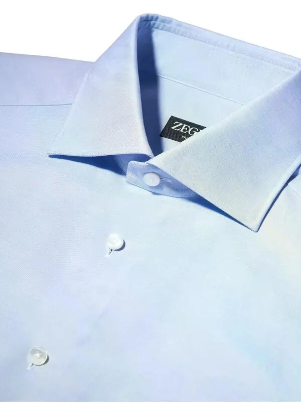 Zegna Trofeo Cotton Shirt - Blue