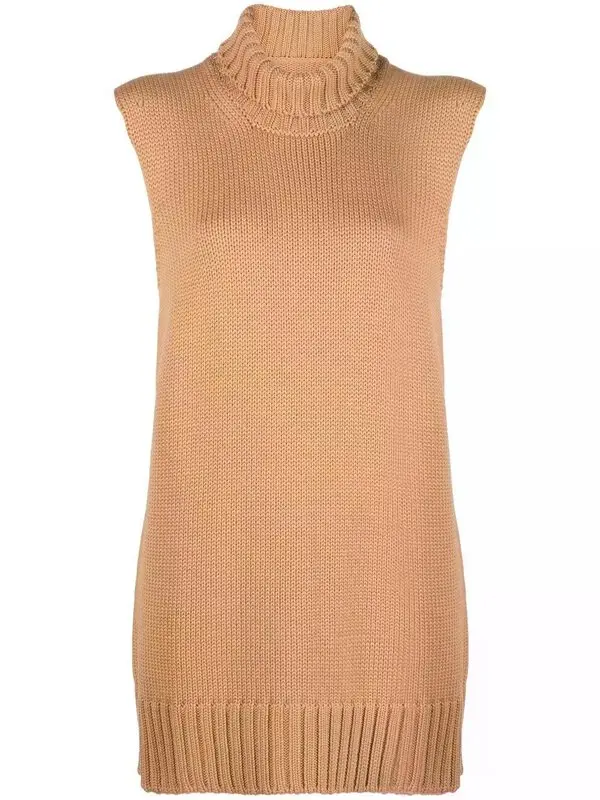 JIL SANDER Chunky-knit Sleeveless Top