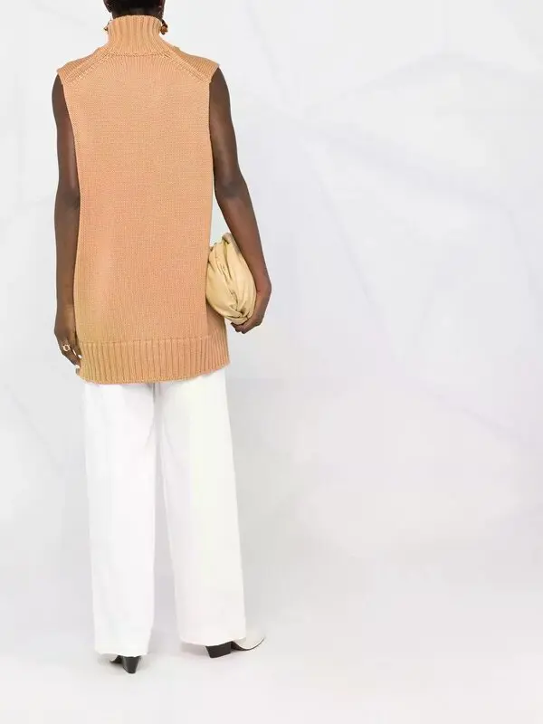 JIL SANDER Chunky-knit Sleeveless Top