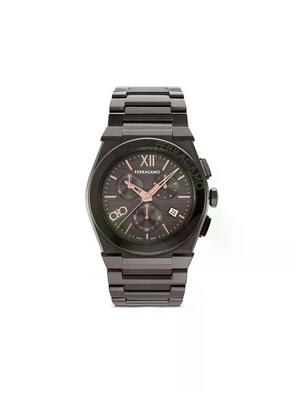 FERRAGAMO Vega Chronograph 42mm - Black