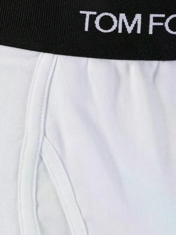 TOM FORD Logo-waistband Boxers - White