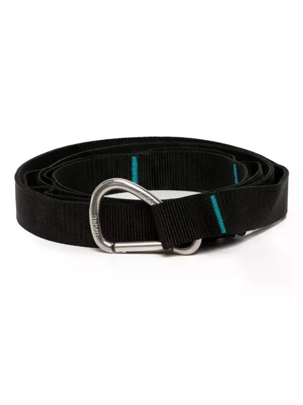 OAMC Engraved-logo Grosgrain Belt - Black