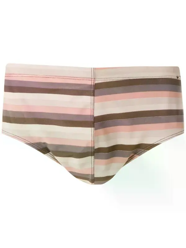 AMIR SLAMA Striped Swim Trunks - Multicolour