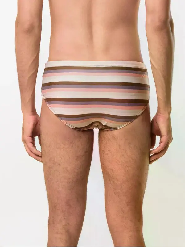 AMIR SLAMA Striped Swim Trunks - Multicolour