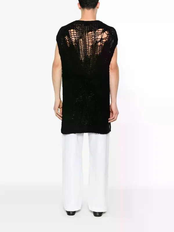 Yohji Yamamoto Open-knit Vest