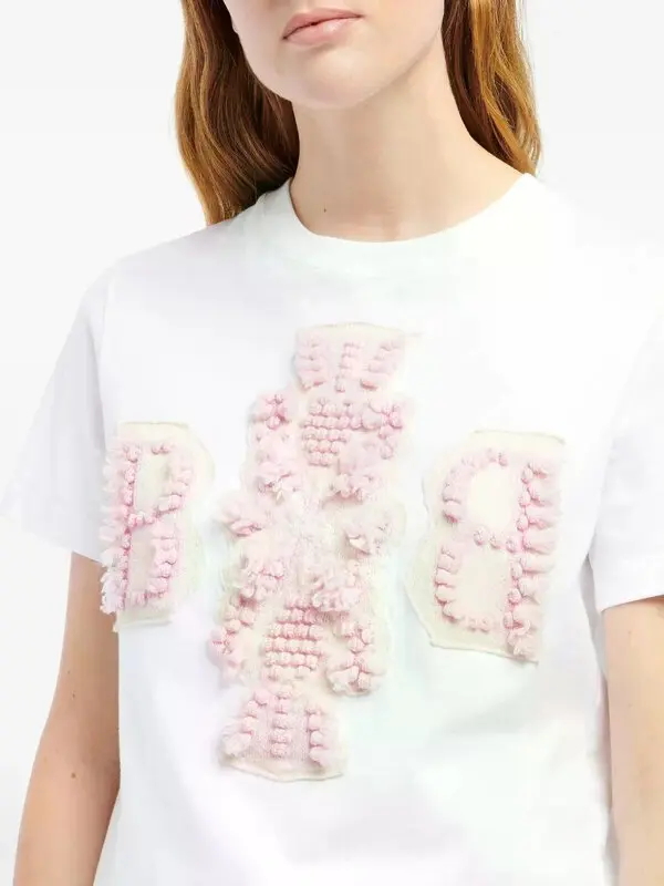 BARRIE Embroidered-logo T-shirt