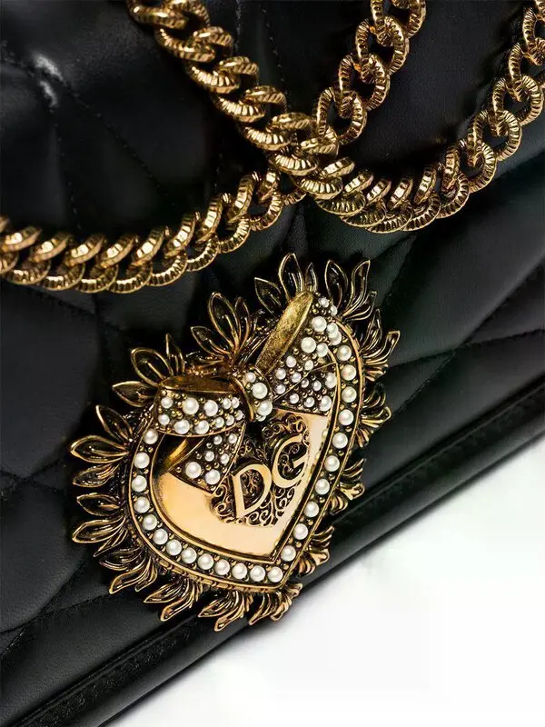 Dolce & Gabbana Devotion Shoulder Bag - Black