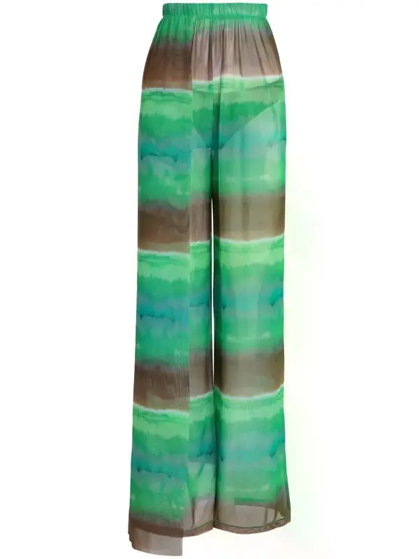 AMIR SLAMA Tulle Trousers - Green
