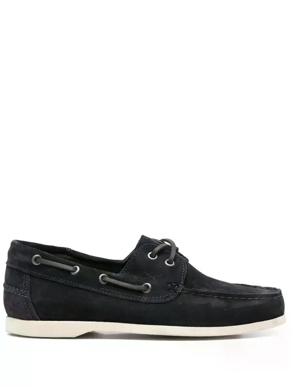 Manebí Suede Boat Shoes - Blue
