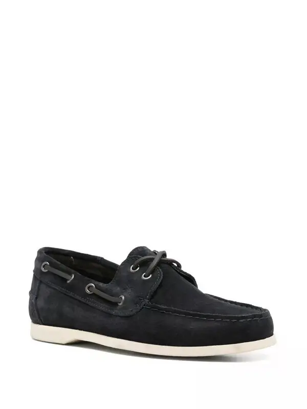 Manebí Suede Boat Shoes - Blue
