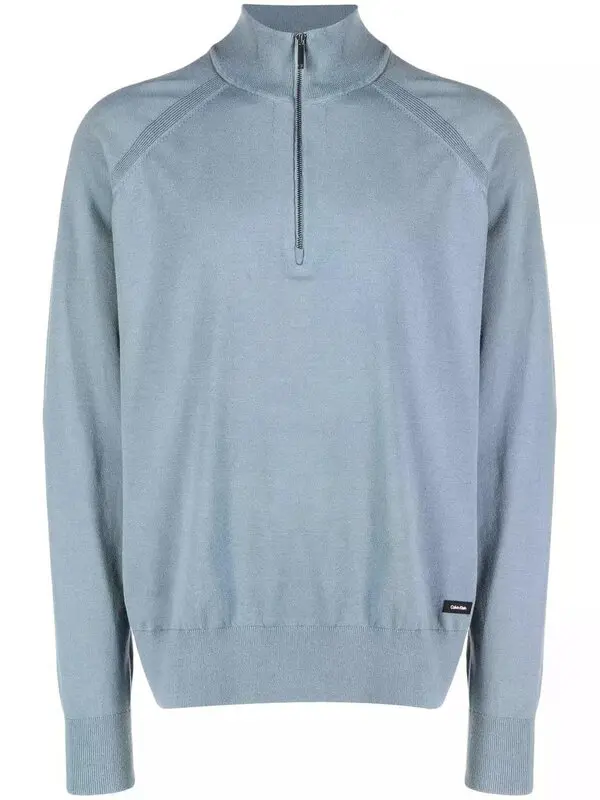 Calvin Klein Lyocell-blend Quarter-zip Jumper