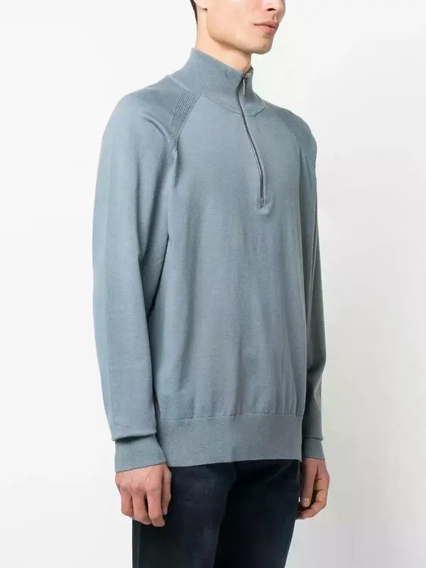 Calvin Klein Lyocell-blend Quarter-zip Jumper