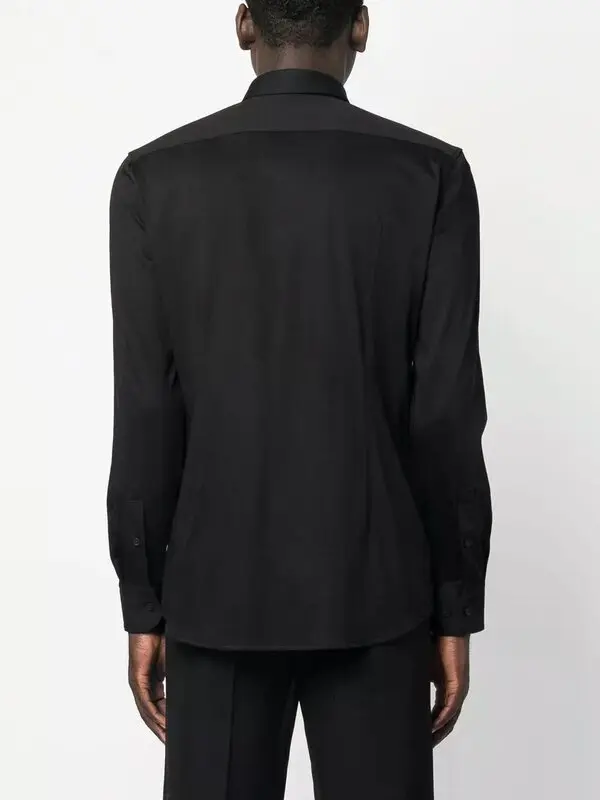 BOSS Tailored Cotton-blend Shirt - Black