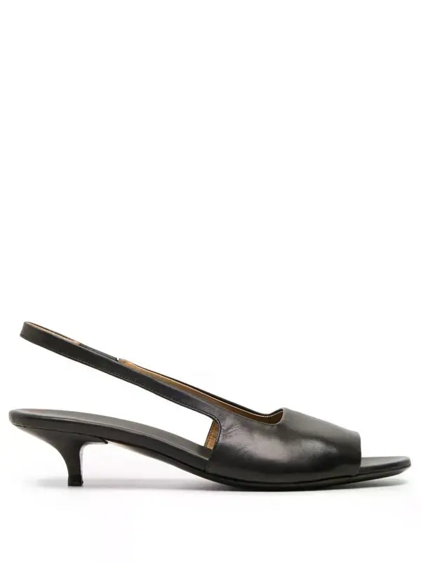 Marsèll Fiuto Leather Slingback Sandals - Black