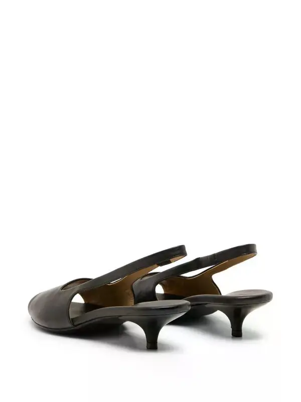Marsèll Fiuto Leather Slingback Sandals - Black