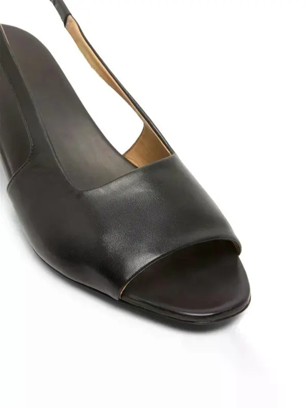 Marsèll Fiuto Leather Slingback Sandals - Black