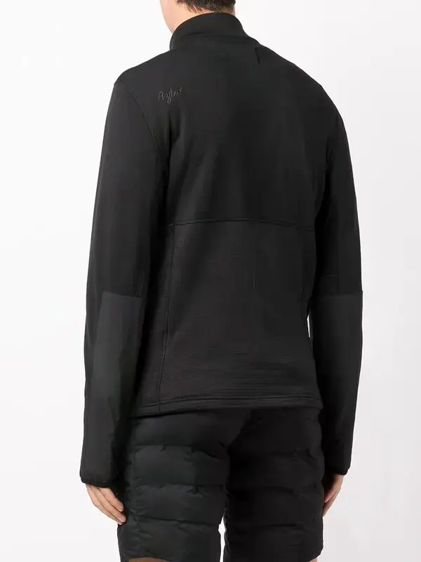 Aztech Mountain Panelled Fleece Zip-up Jacket - Black