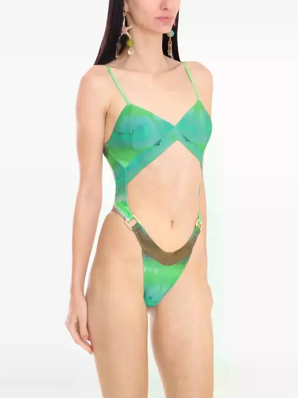 AMIR SLAMA Tie-dye Swimsuit