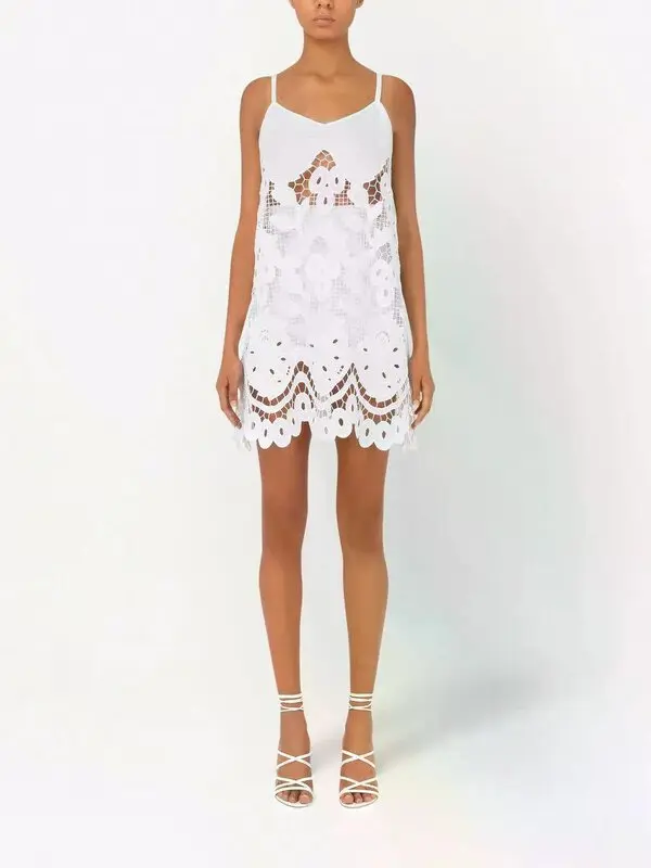 Dolce & Gabbana Openwork Sleeveless Minidress