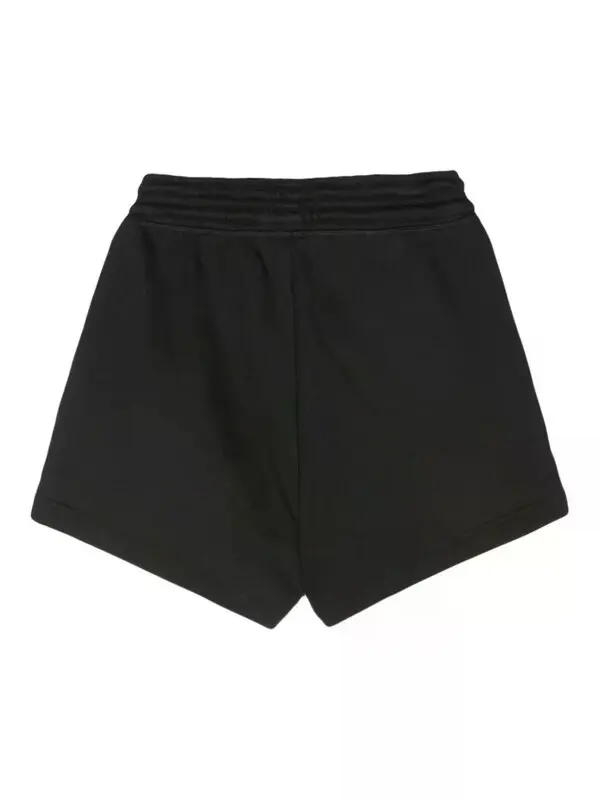 Adidas By Stella McCartney Logo-print Organic Cotton Track Shorts - Black