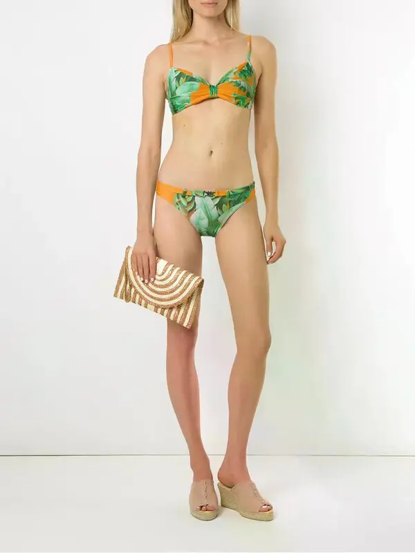 AMIR SLAMA Mata Atlântica Print Bikini Set