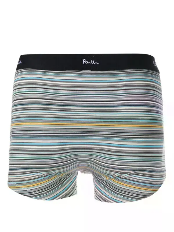 Paul Smith Logo-waistband Striped Boxers