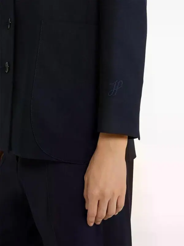 PATOU Collarless Twill Jacket